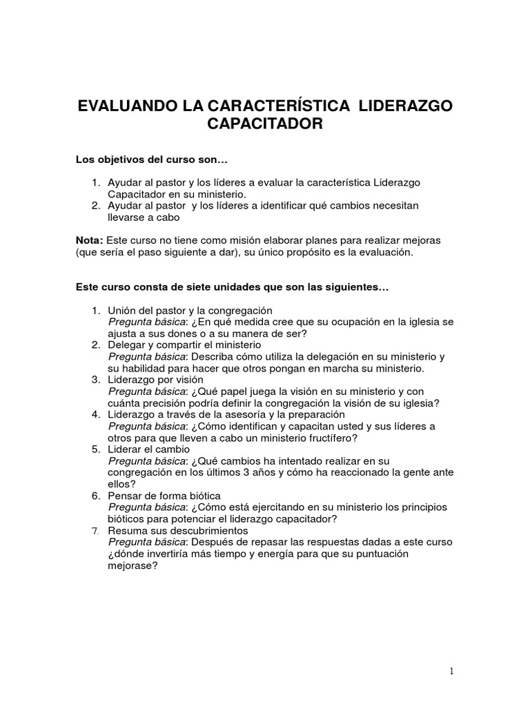 Liderazgo Capacitador | PDF | Planificación | Liderazgo
