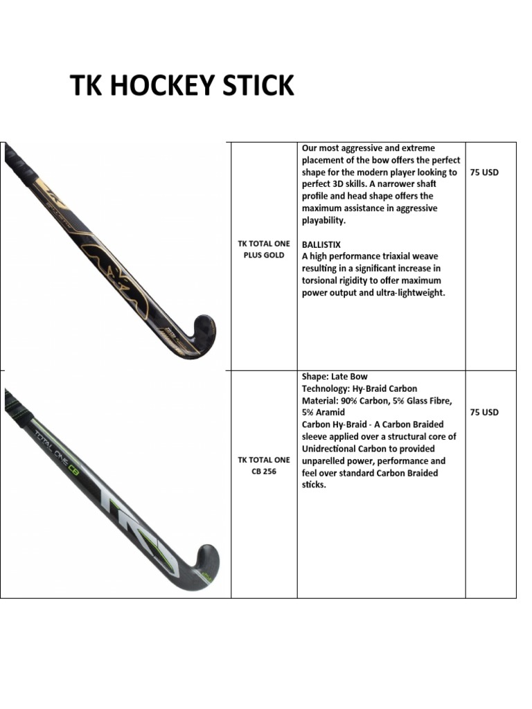 TK Hockey Stick | PDF