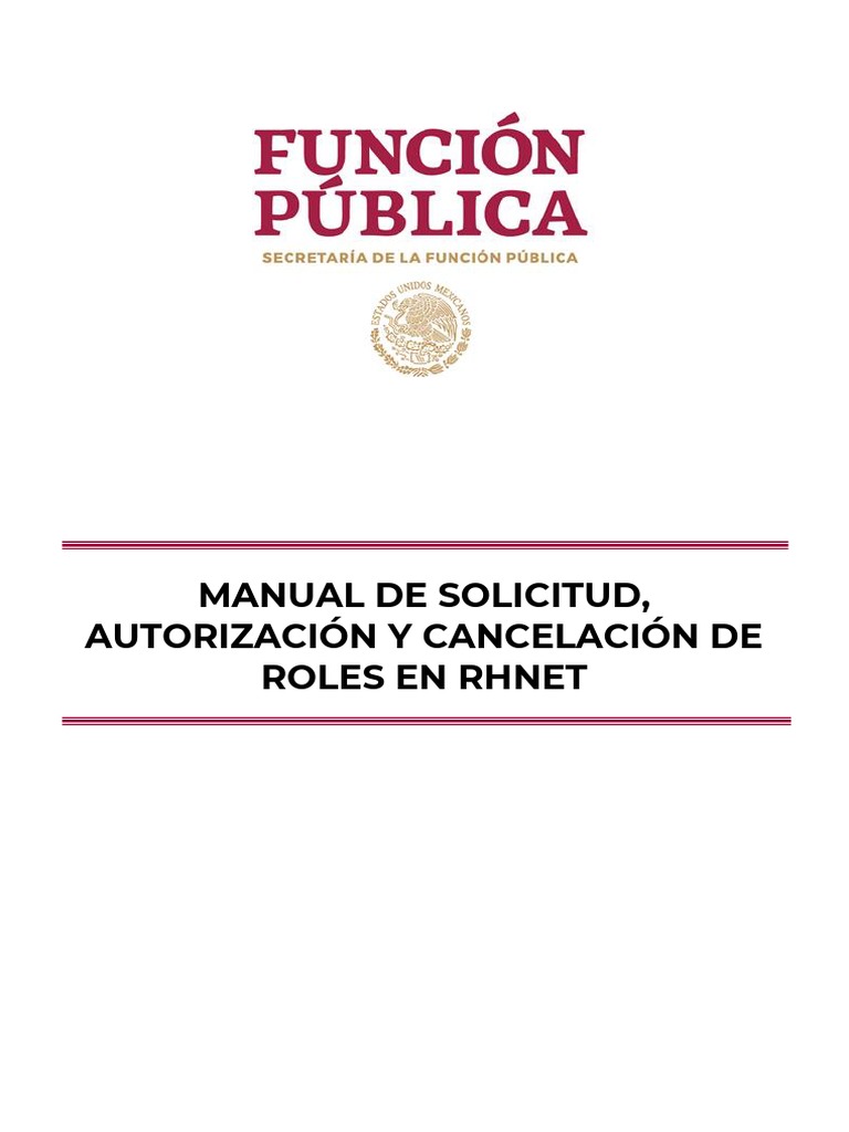 Manual Roles RHNET 291020 | PDF | Ventana (informática) | Usuario ...
