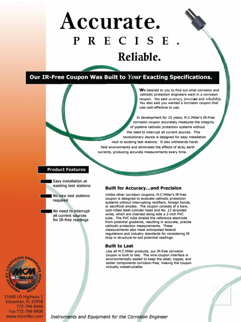 Reliable.: Our IR-Free Coupon Was Built To Exacting Specifications ...