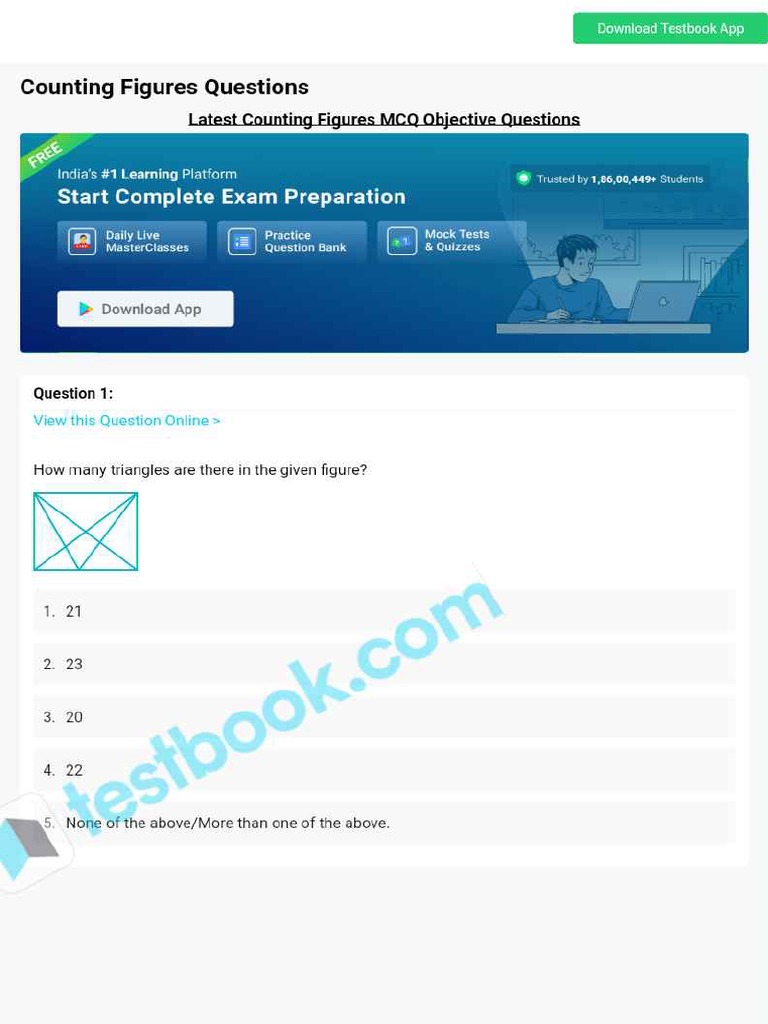 MCQ On Counting Figures 5eea6a0e39140f30f369e465 | PDF