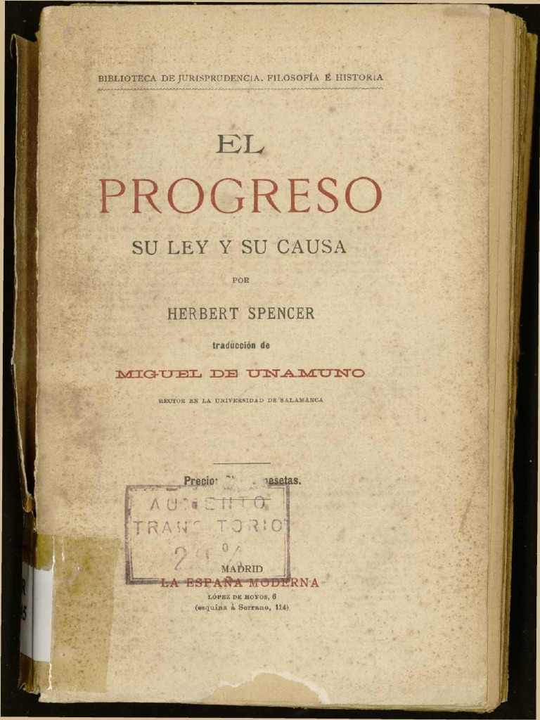 Spencer Progreso Ley y Causa | PDF