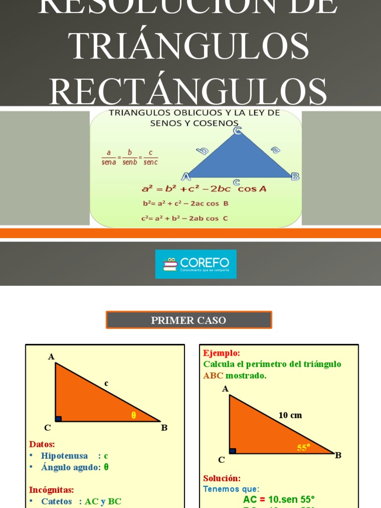 Unidad 06 Resolucion de Triangulos Rectangulos | PDF