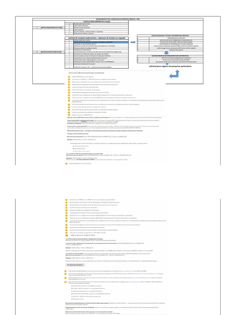 Registro de Fronteras EBSA PDF | PDF