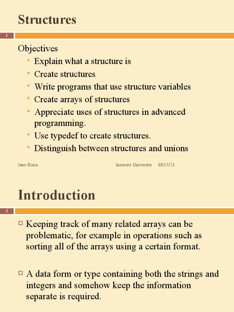 Chap 7 Structures | PDF | Integer (Computer Science) | Data Type Chap 7 Structures | PDF | Integer (Computer Science) | Data Type