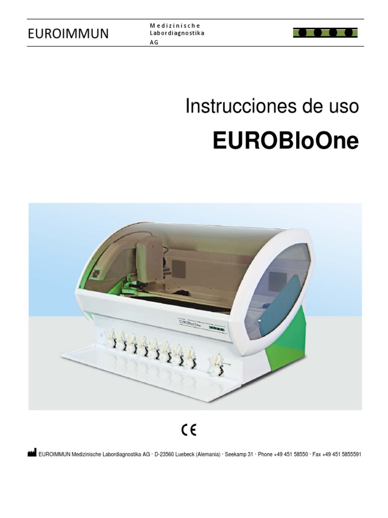 Manual de Usuario EUROBlotOne | PDF