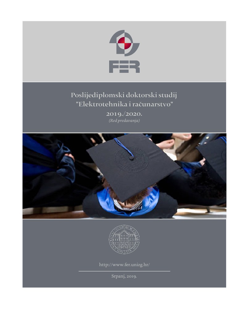 Red Predavanja 2019 Poslijediplomski | PDF