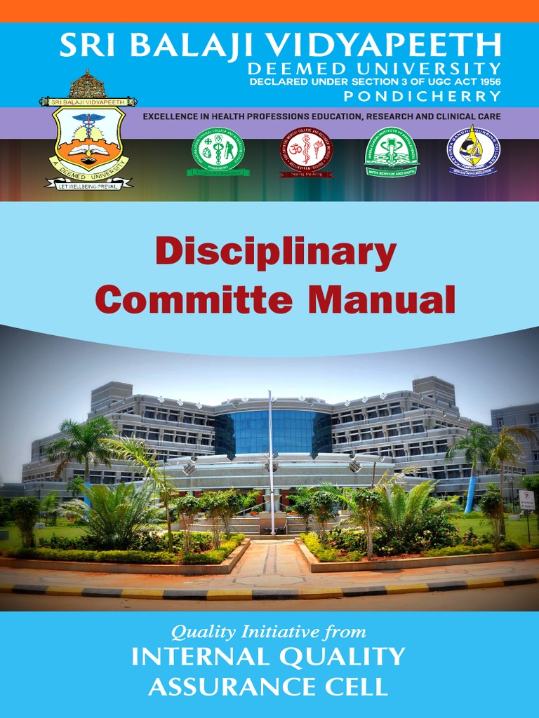 Disciplinary Committe Manual | PDF