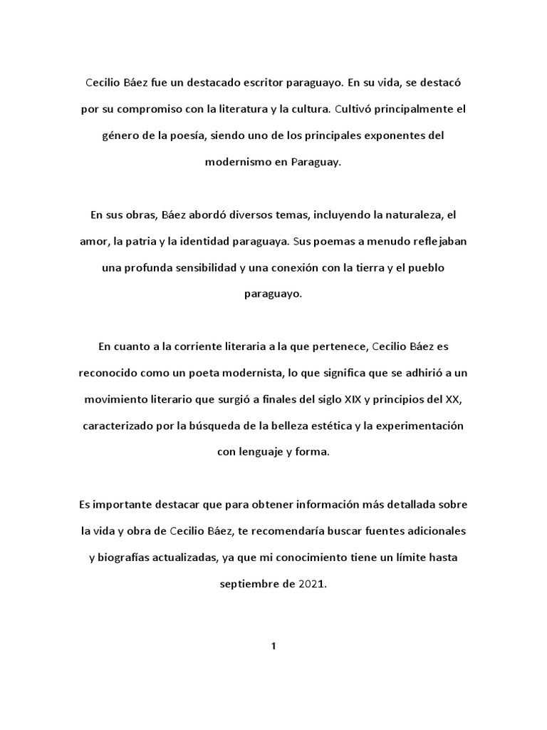 Cecilio Báez | PDF | Clásicos