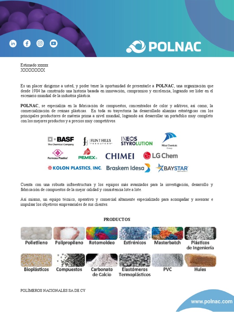 Carta de Presentación POLNAC | PDF