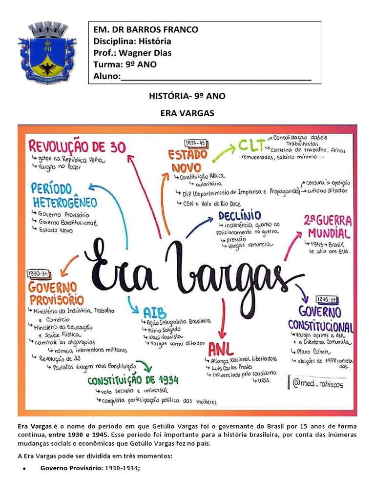 Historia-9-ano-era-vargas | PDF