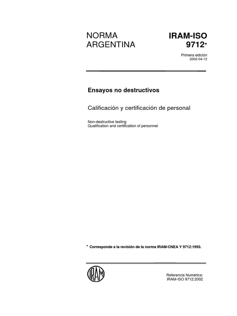 Iram-Iso - 9712 - E.N.D. - Calificación y Certificación de Personal ...
