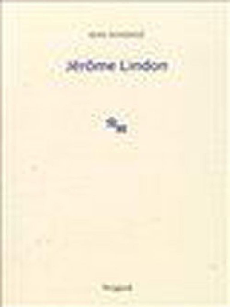 Jean Echenoz - Jerome Lindon Z | PDF