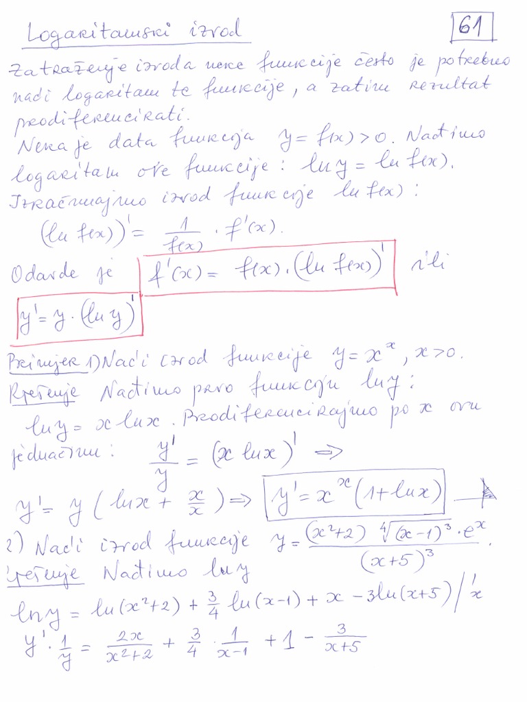 Predavanje Diferencijal Funkcije | PDF