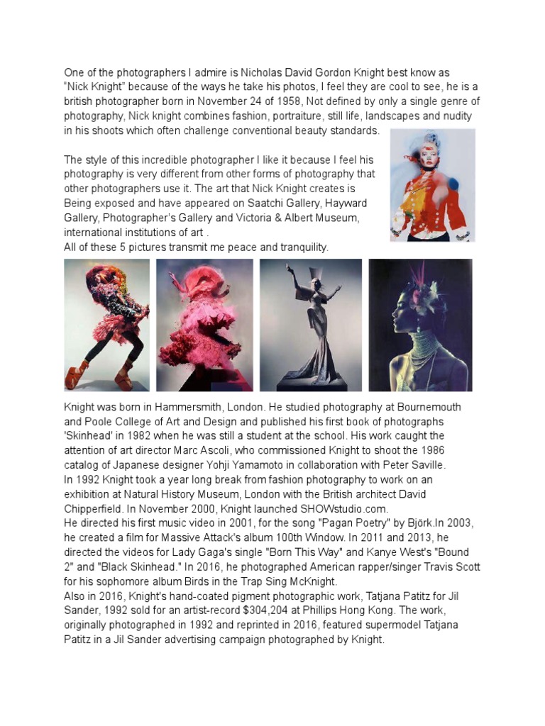 Nicholas David Gordon Knight | PDF | Art