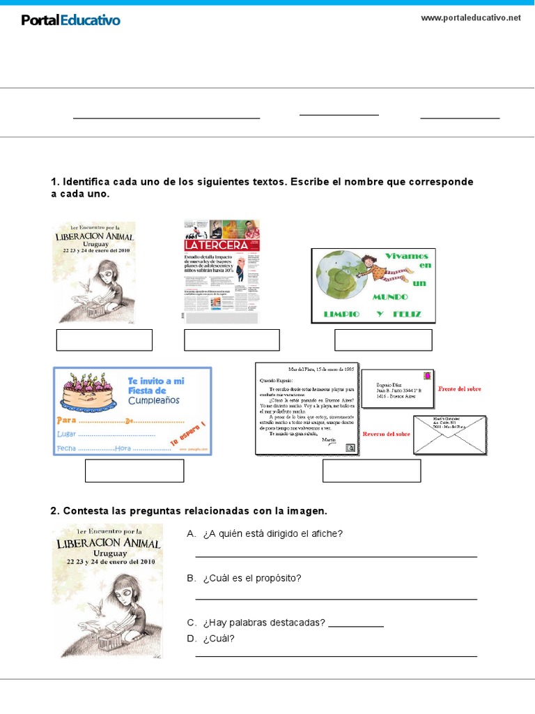 Textos Informativos y Análisis de Imágenes | PDF