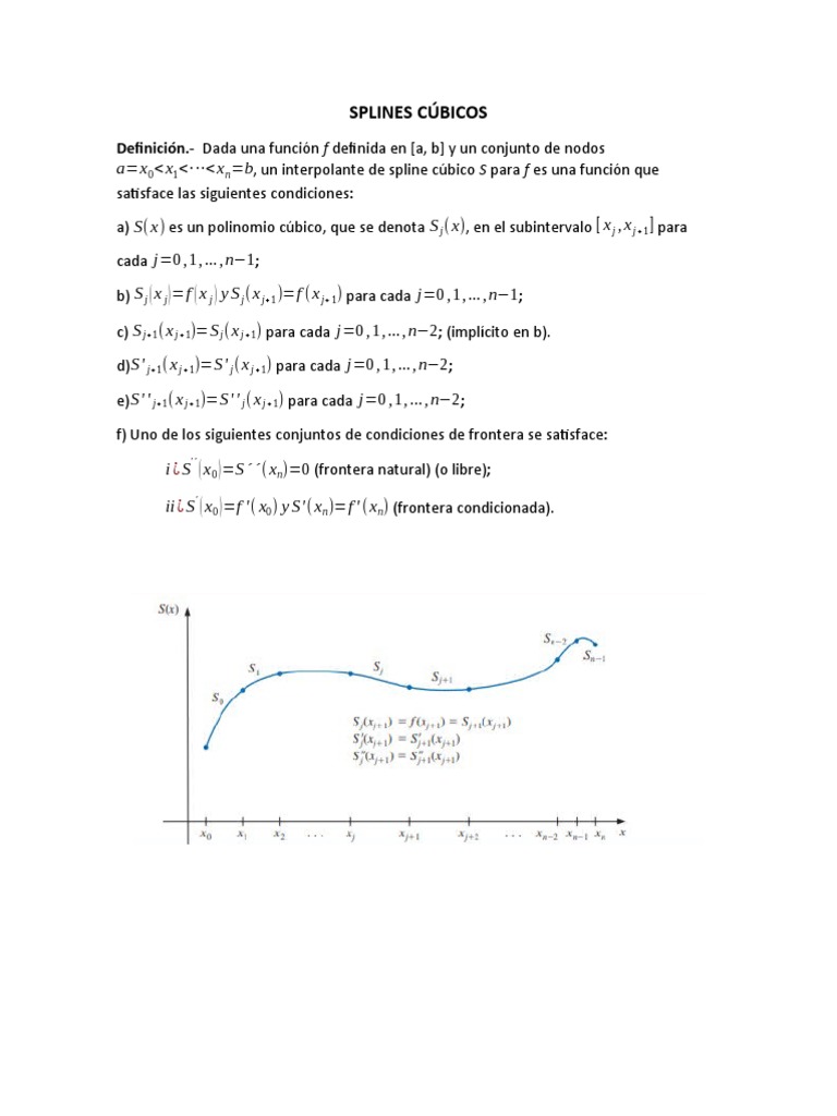 Splines Cúbicos | PDF