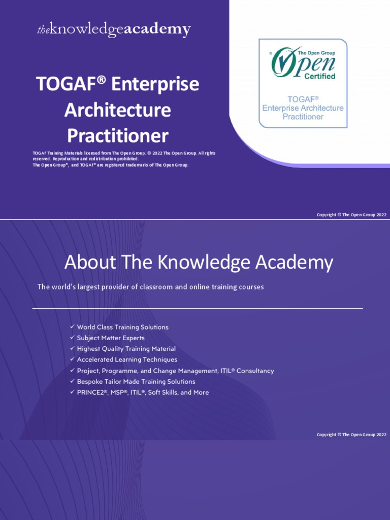 TOGAF-EA-Practitioner - Delegate Pack v1.2 | PDF | Enterprise ...