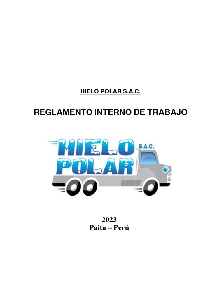 Reglamento Interno Hielo Polar Copy Copy2 | PDF | Derecho laboral | Salario Reglamento Interno Hielo Polar Copy Copy2 | PDF | Derecho laboral | Salario
