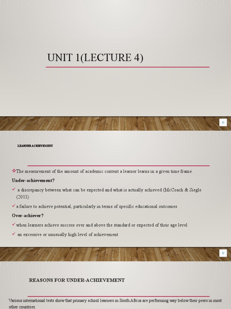 E. Unit 1 - Lecture 4 | PDF | Learning | Teachers E. Unit 1 - Lecture 4 | PDF | Learning | Teachers
