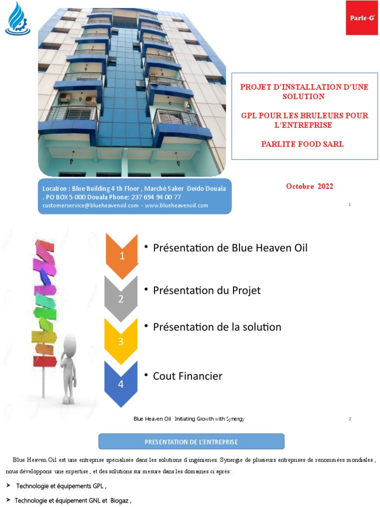 Projet Installation D Un Systeme LPG Pour Les Bruleurs Parlite Food ...