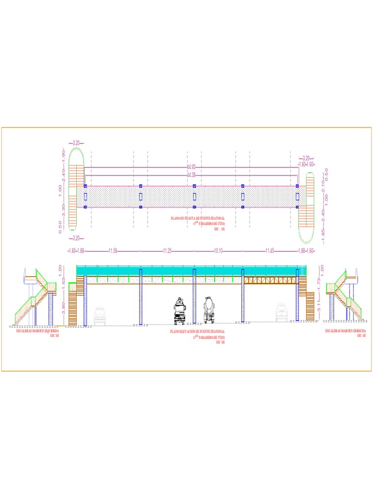 PLANO PUENTE PEATONAL TTIO 3RO Model | PDF