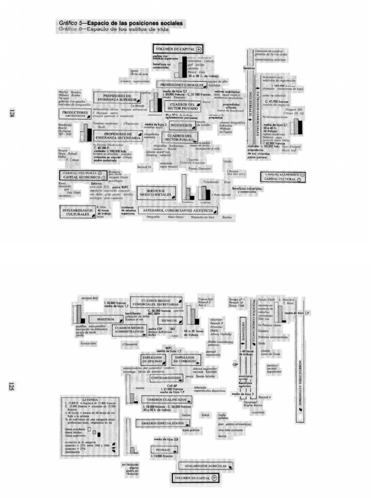4-4 - Bourdieu-Gráfico Sobre Posiciones Sociales y Estilos de Vida-Cap 5 La Distinción | PDF