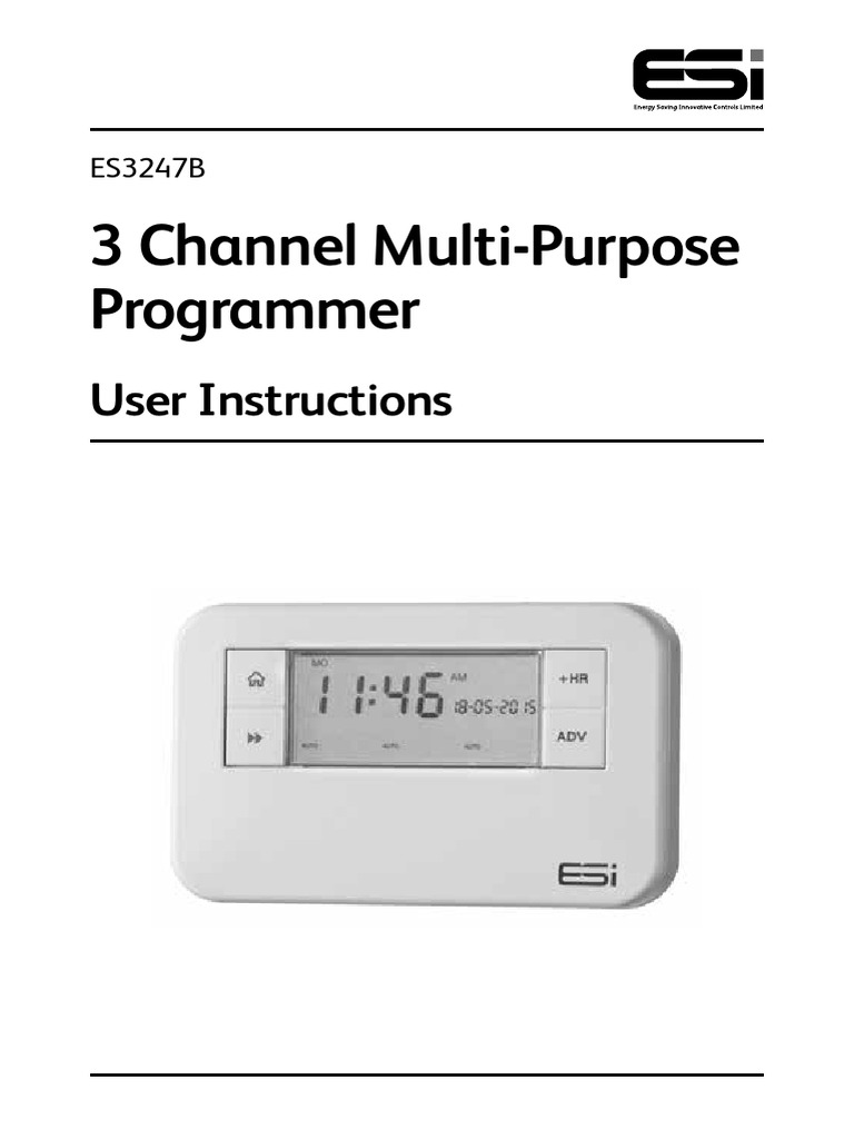 Es3247b User Instructions Web 1 | PDF