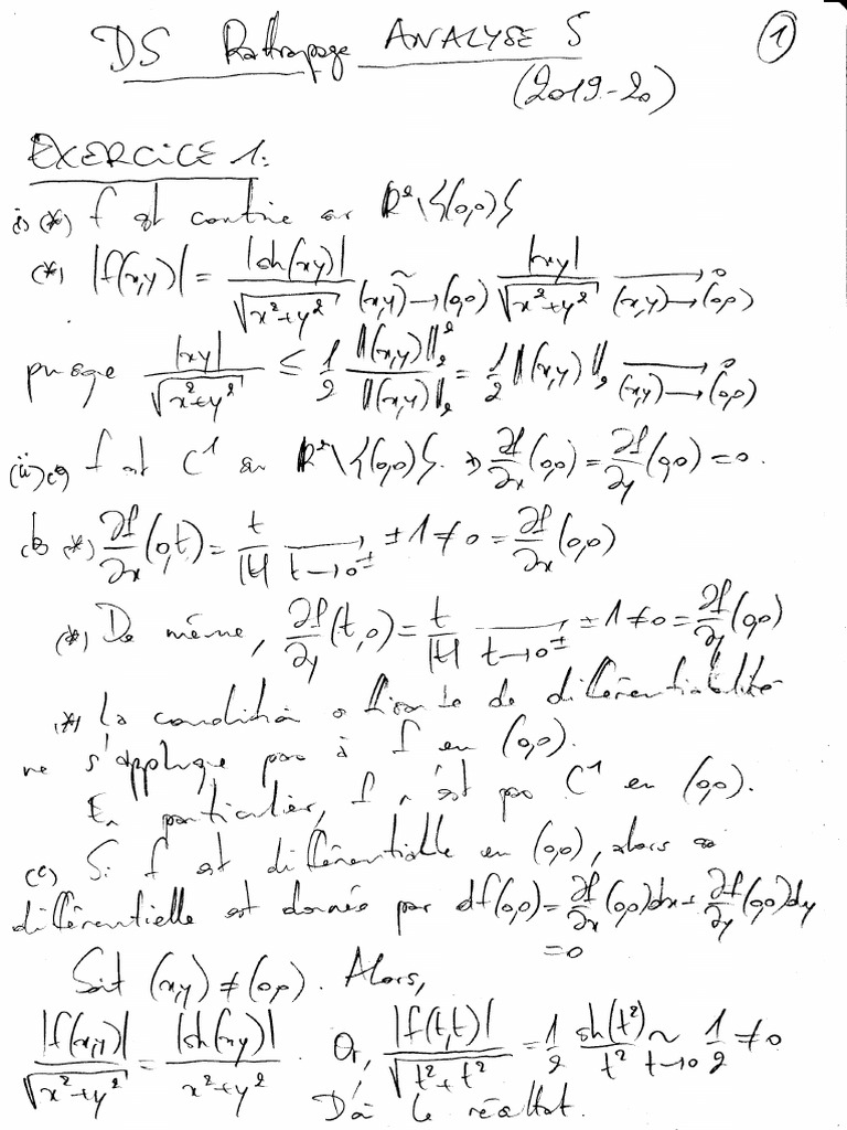 Correction DS Rattrapage 2019 20 | PDF