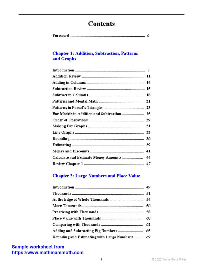 MathMammoth Grade4-A Samples | PDF