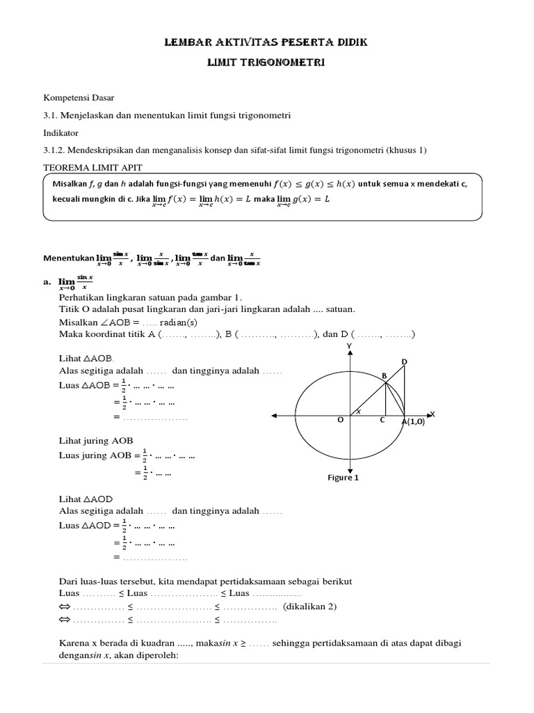 Limit Fungsi Trigonometri dan Teorema | PDF