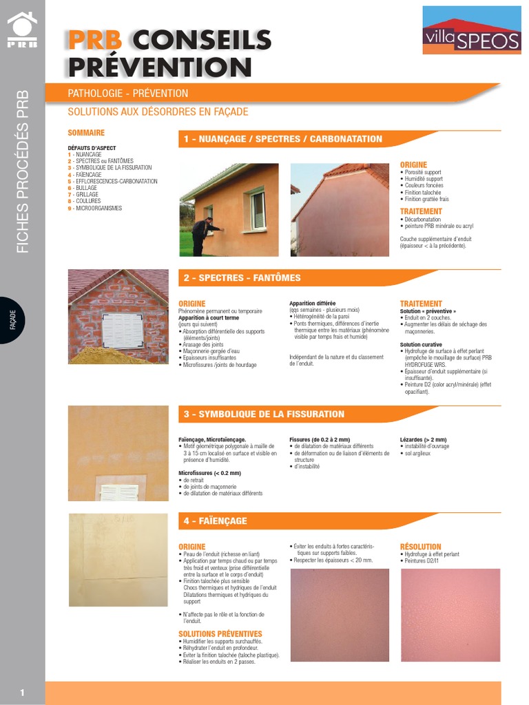 Traitement Enduits Facades PRB | PDF