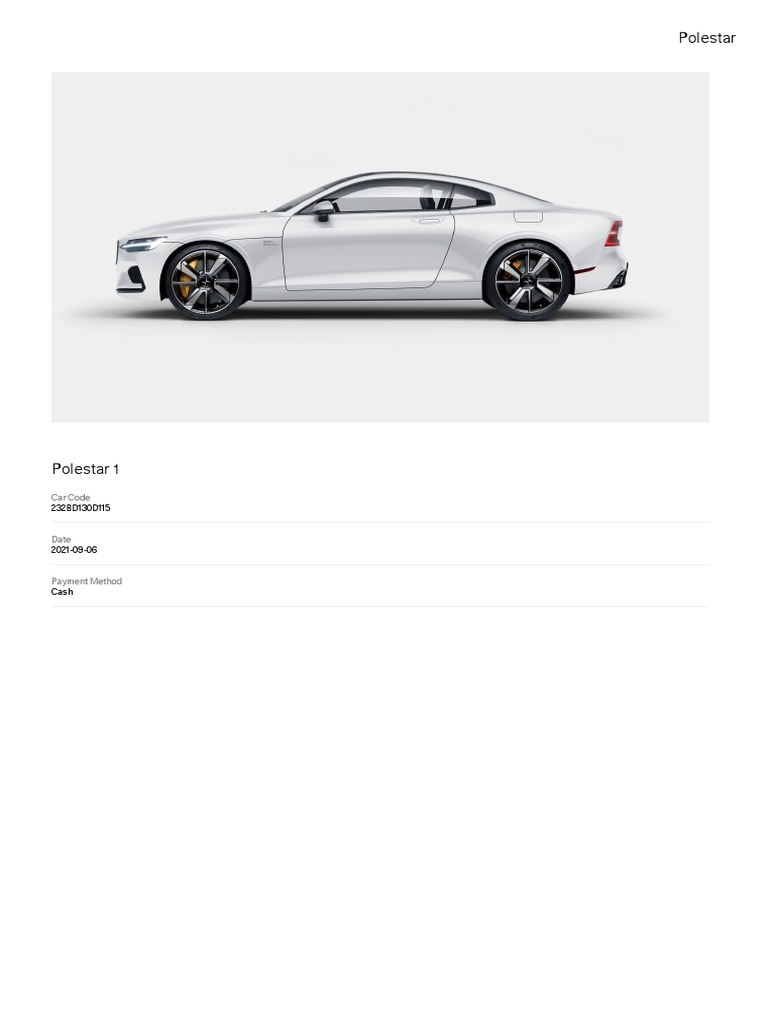 Polestar 1 | PDF