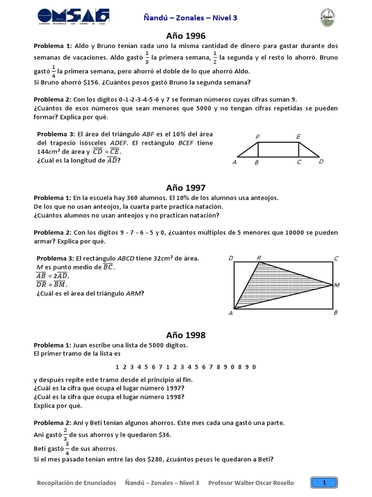 Nivel 3 - Ñandú - 03 Zonales | PDF