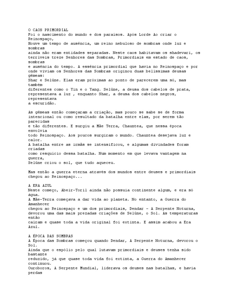 Historia de Abeir Toril Parte 1 | PDF | Ciências Sociais | Juvenil