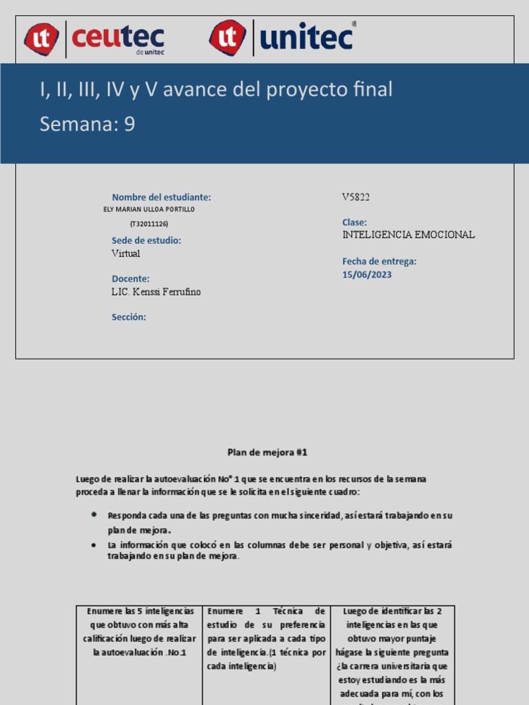 3er Avance Del Proyecto Final | PDF