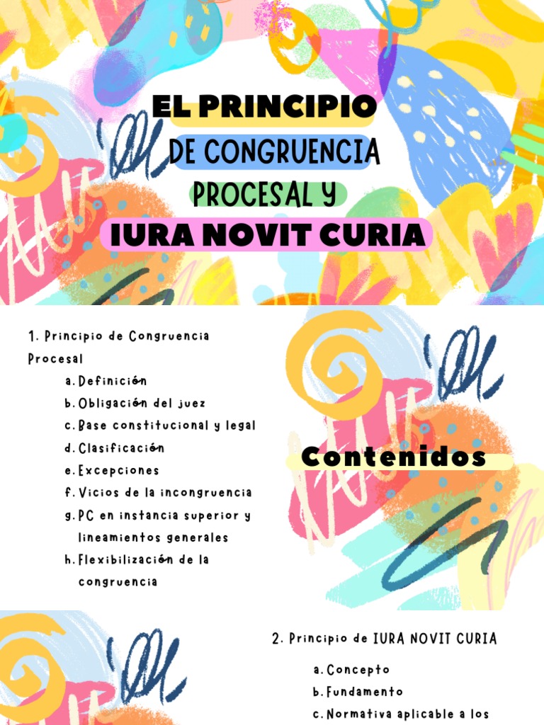 Grupo 2 - Principio de Congruencia Procesal y Iura Novit Curia | PDF Grupo 2 - Principio de Congruencia Procesal y Iura Novit Curia | PDF