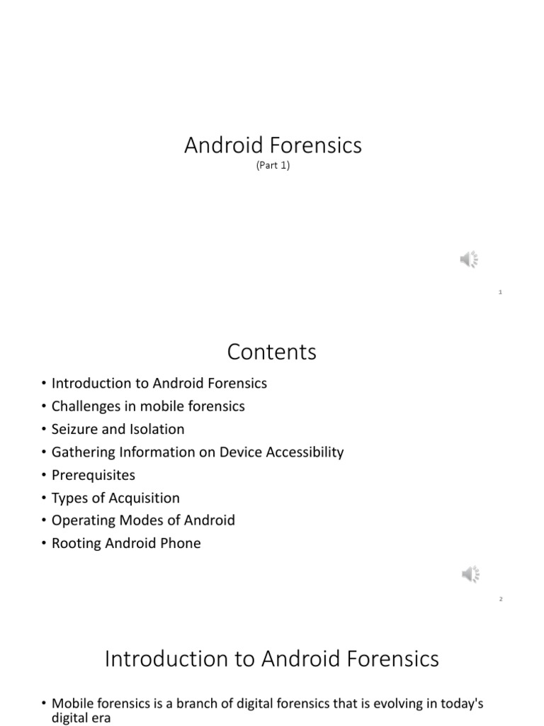 Mobile Forensics (Android Part 1) | Download Free PDF | Android (Operating System) | Software