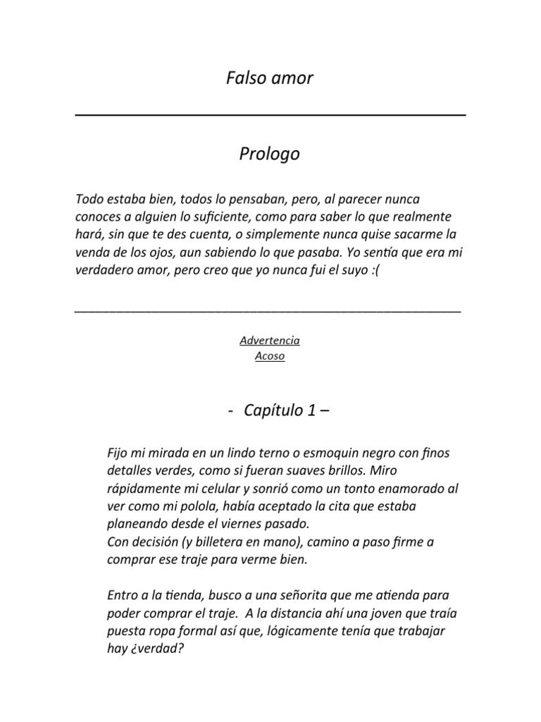Falso Amor | PDF