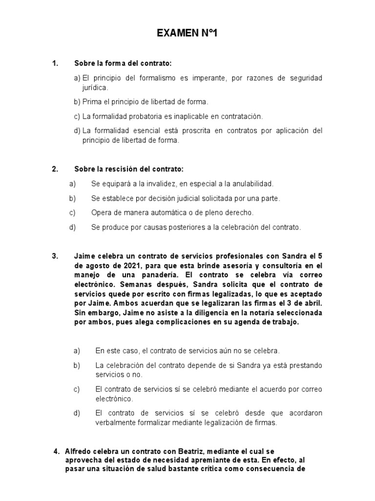 Examen 1 | PDF