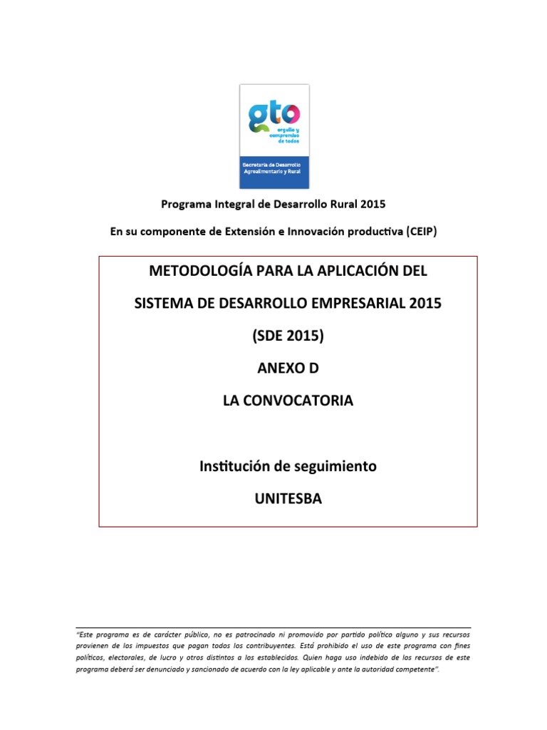 ANEXO D Como Elaborar Convocatoria | PDF