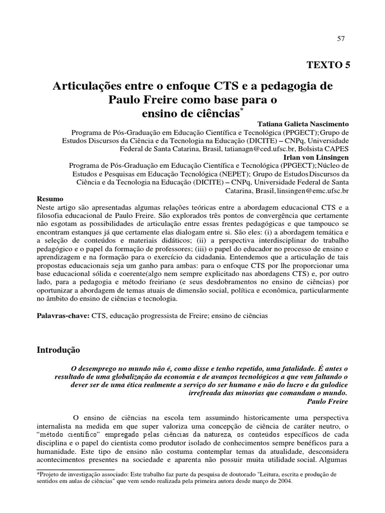 Textos 5 e 6 | PDF | Science | Sociologia