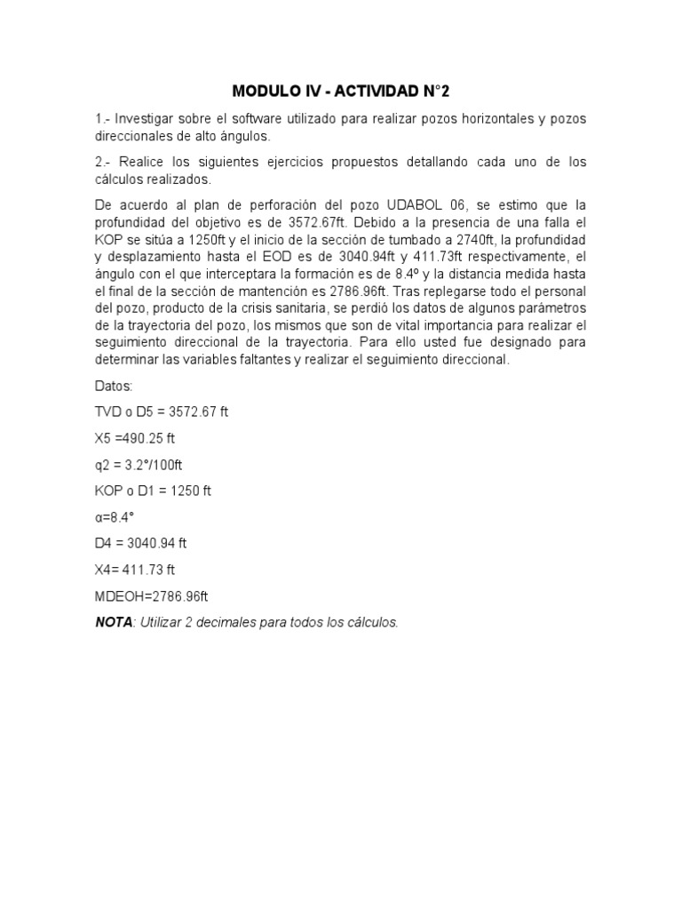 MODULO IV Actividad 2 2023 | PDF