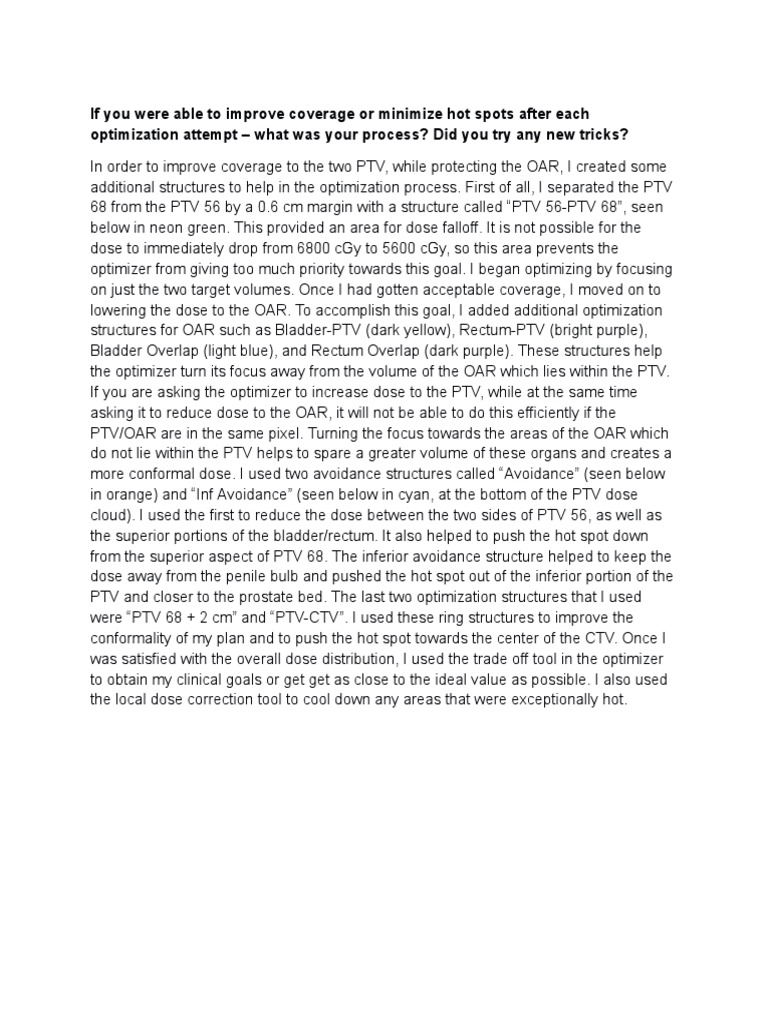 Radiation Therapy Optimization Guide | PDF