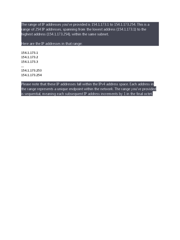 Ip Ranges | PDF | Computers