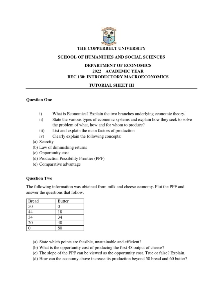 Macro Tutorial sheet 1&2 | PDF