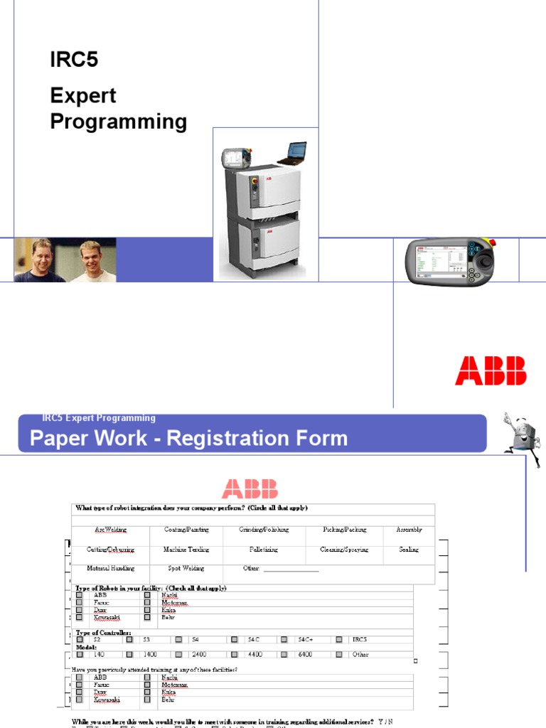 IRC5 Expert Programming | PDF | Computer Network | Computer Program
