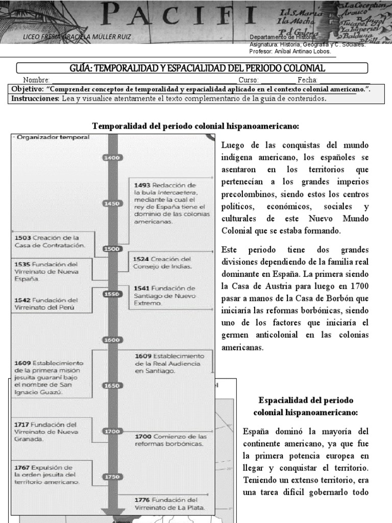 Temporalidad y Espacialidad Colonial | PDF | Nueva españa | Américas