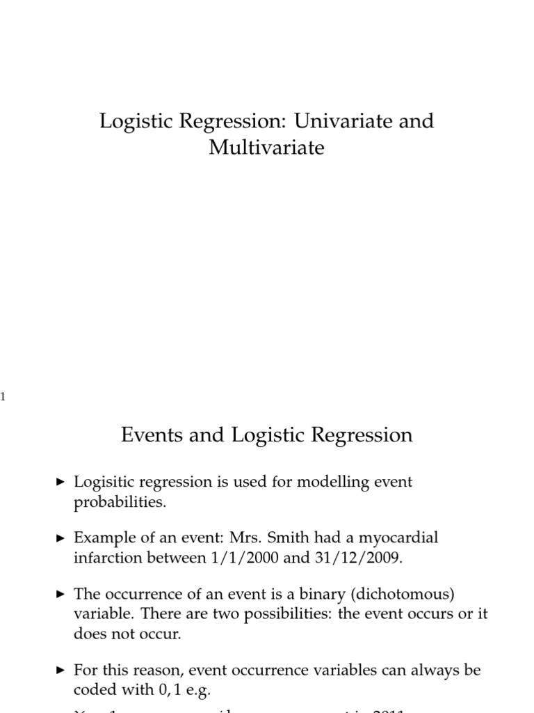 Logistic Reg | PDF