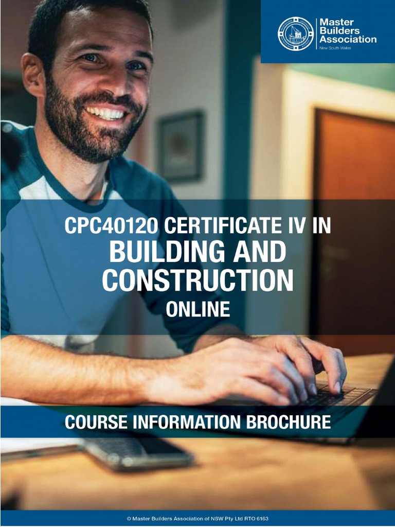 Course Brochure CPC40120 Certificate IV in Building and Construction ...